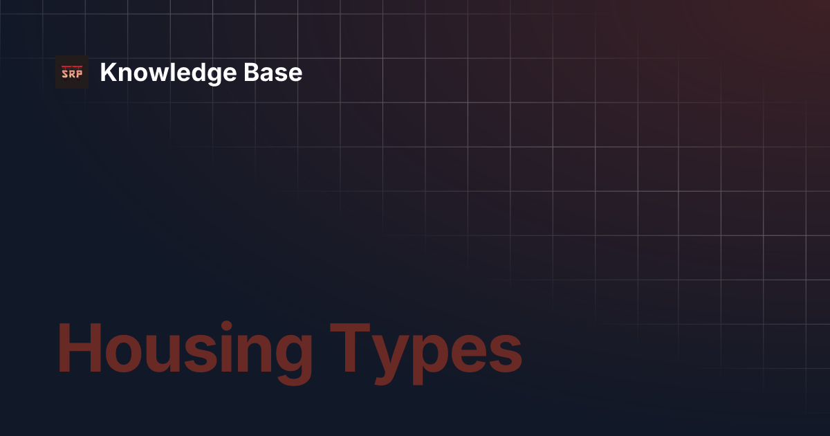 Housing Types | Knowledge Base