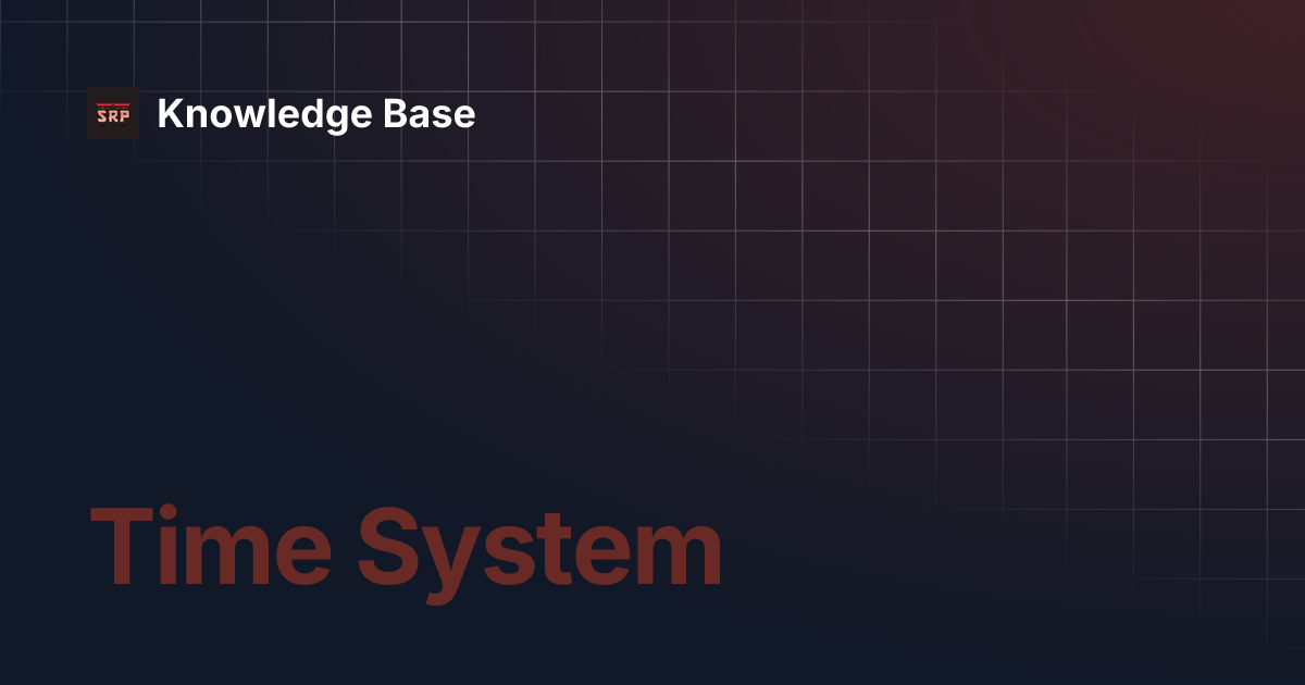 Time System | Knowledge Base