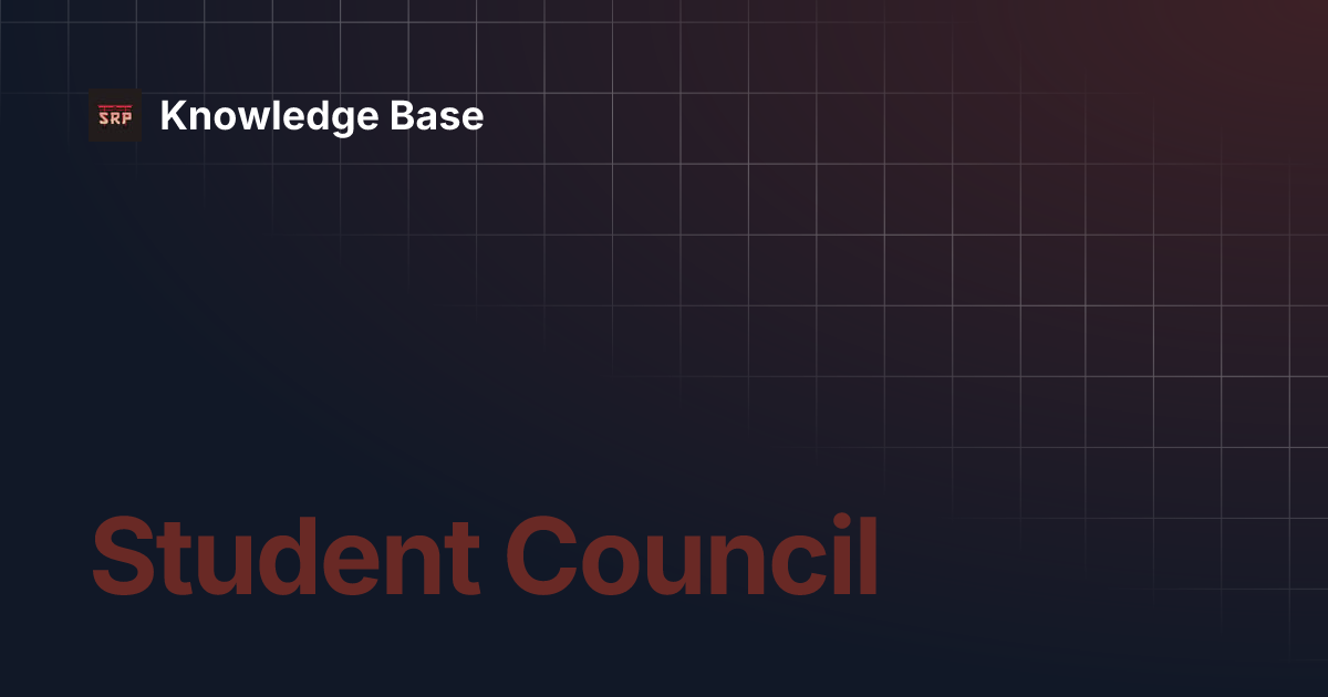 Student Council | Knowledge Base