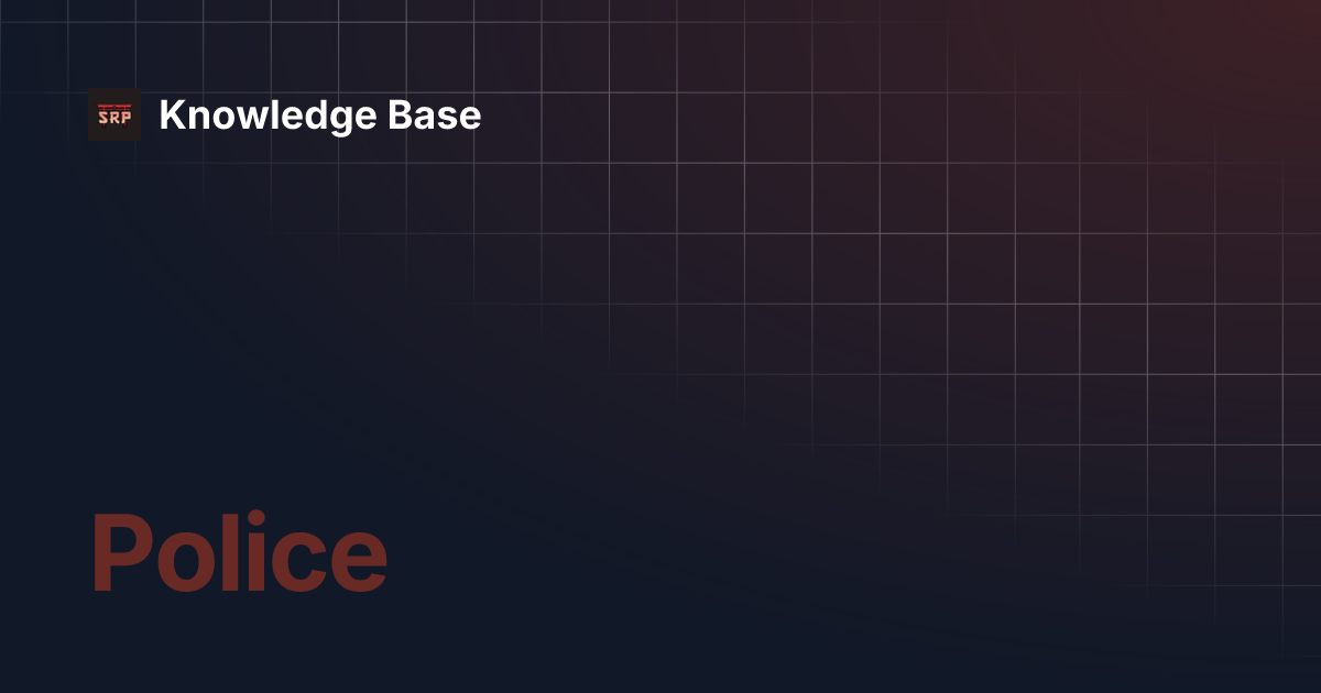 Police | Knowledge Base