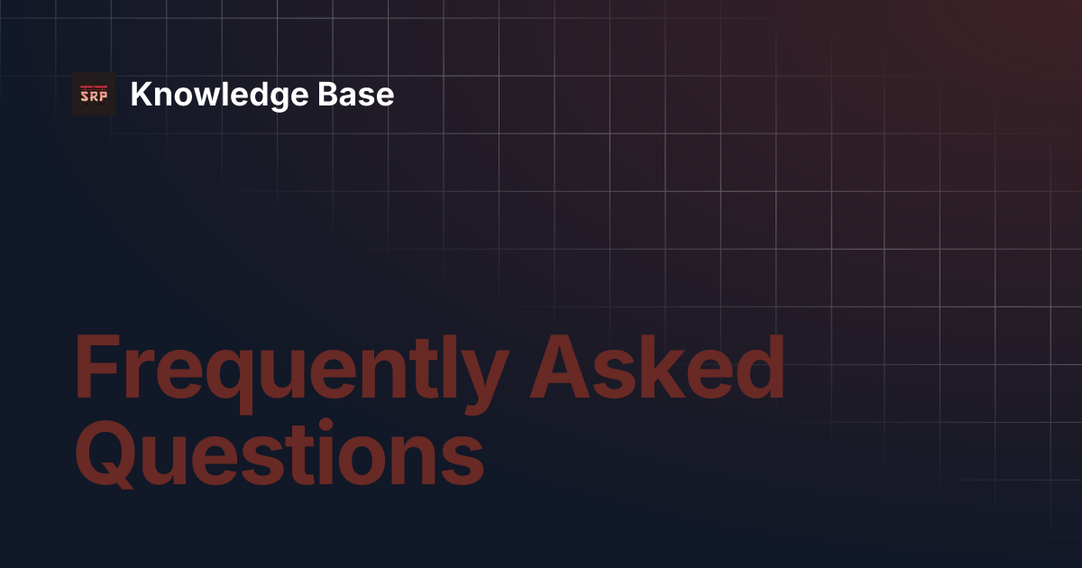 Frequently Asked Questions | Knowledge Base